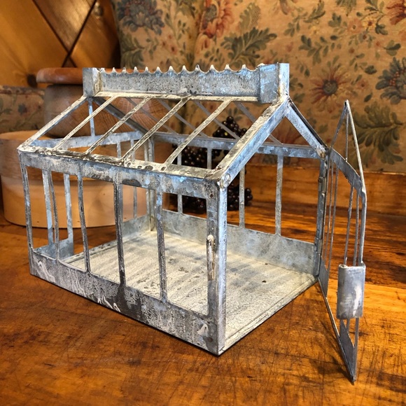 Accents | Galvanized Metal Garden House Aviary Atrium Tin | Poshmark